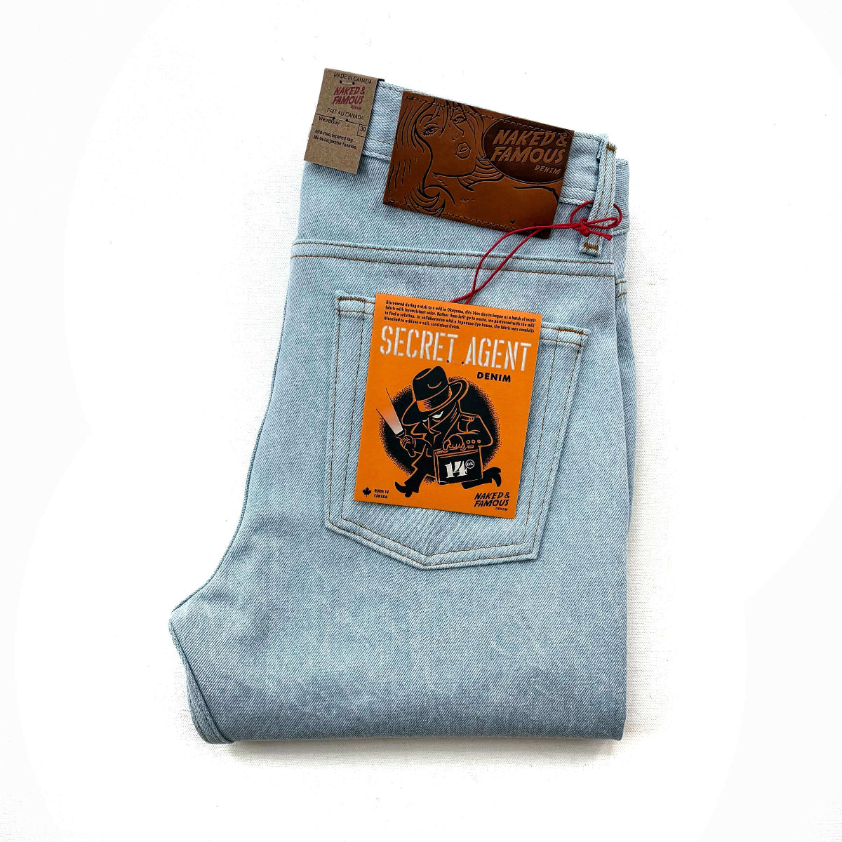 Naked & Famous Denim Secret Agent Jeans - Weird Guy Fit – The Thirty ...