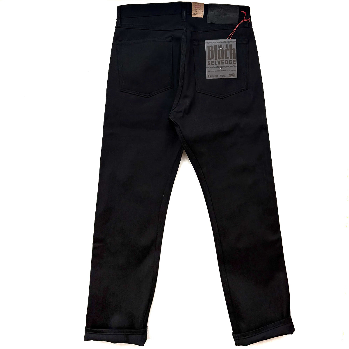 Naked & Famous Denim Solid Black Selvedge - True Guy Jeans – The Thirty ...