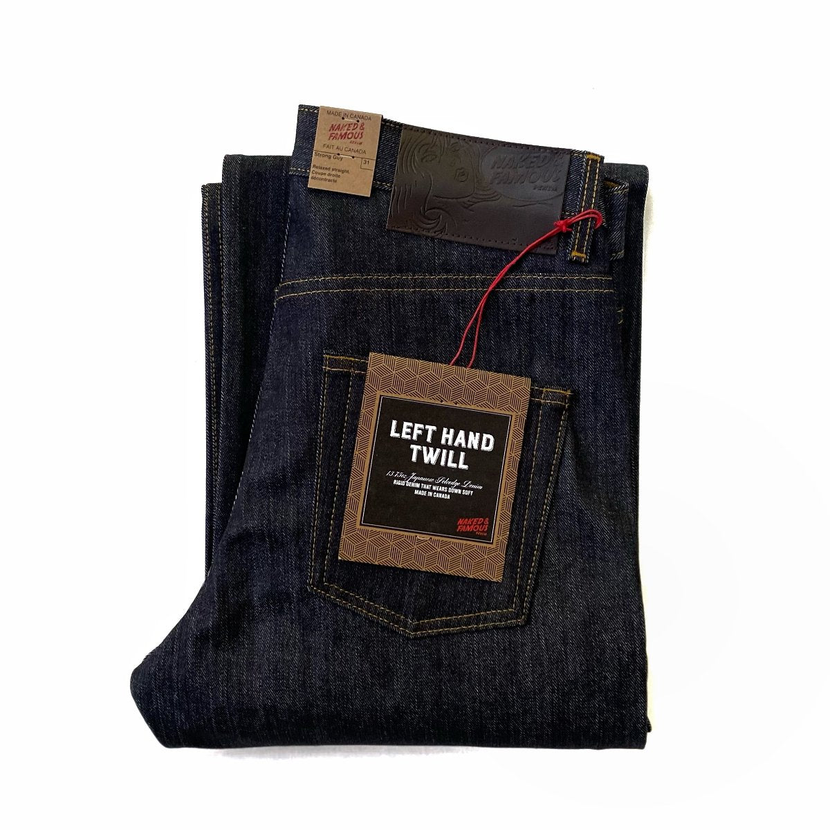 Naked & Famous Denim Left Hand Twill Selvedge - Strong Guy Jeans – The ...